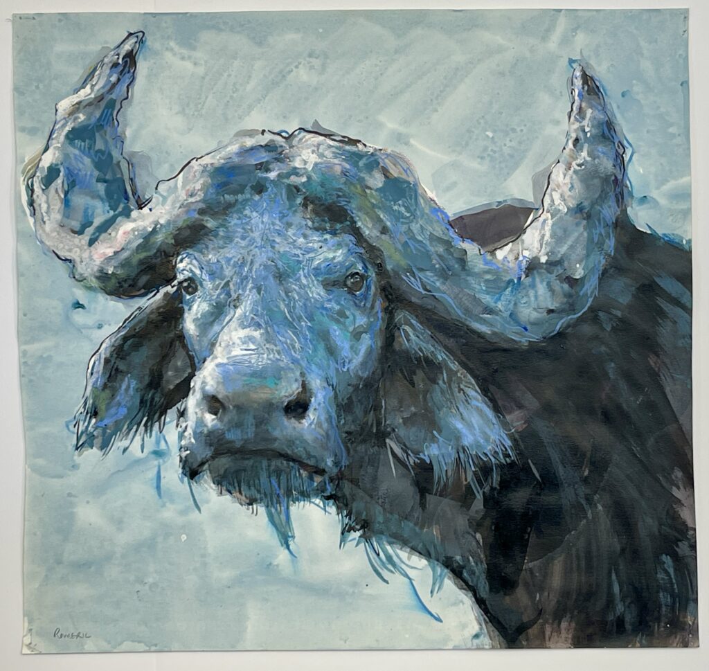 Blue Buffalo, Dagga Boy (Field Painting No17) - Nicholas Romeril